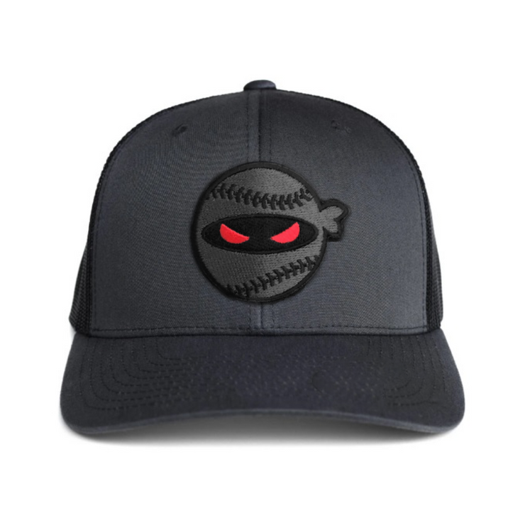 Charcoal & Black Demon Eyes Hat – Pitching Ninja